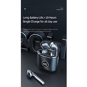 Kawii Wireless Bluetooth Earbuds X1, Headphones 50H Playtime with LED Digital Display Charging Case, Waterproof Earphones with Mic for Android iOS Cell Phone Computer Laptop