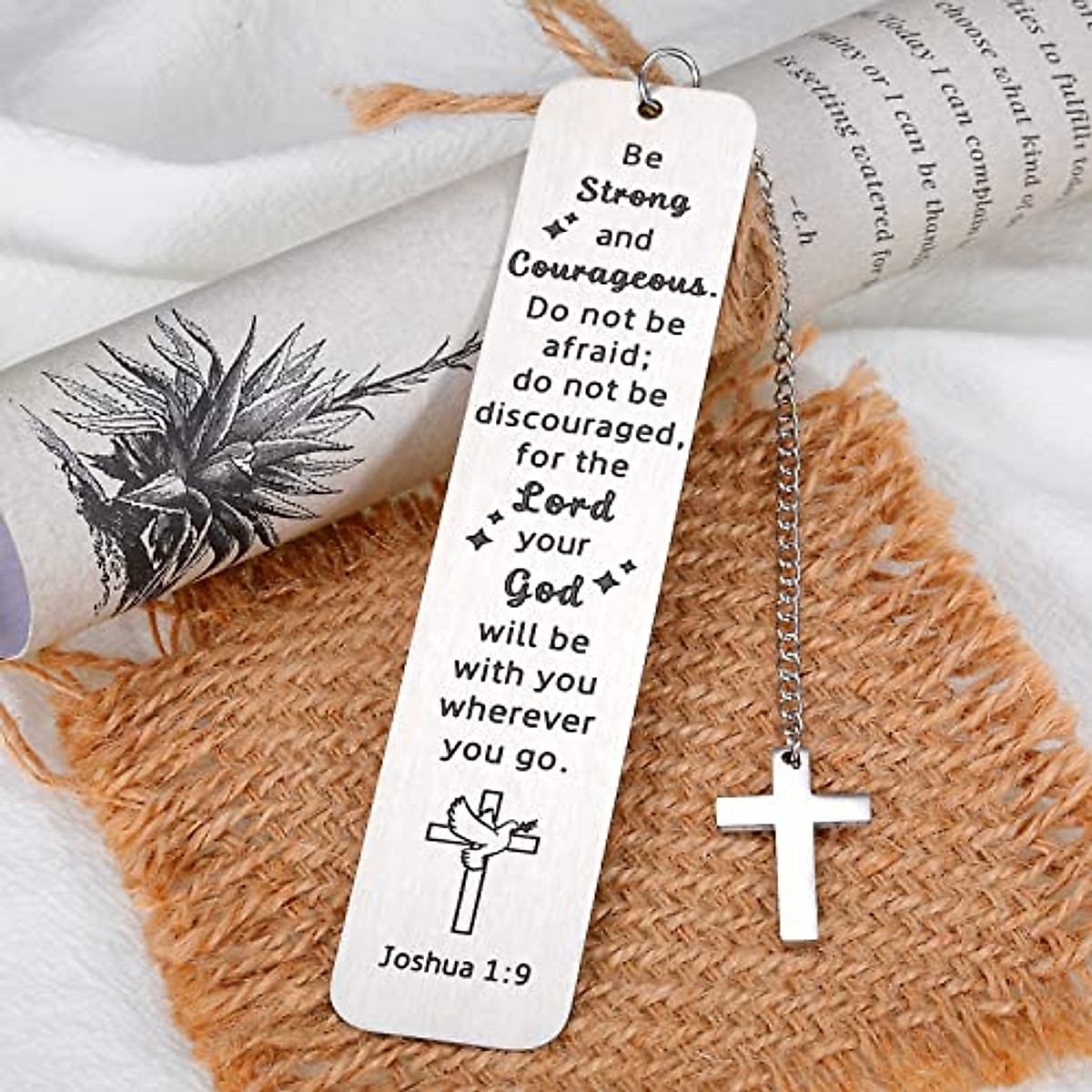 Christian Religious Gifts for Women Men, Bible Verse Inspirational Bookmark for Book Lover, Easter Day Birthday Graduation Gift for Kid Teen Boy Girl, Church Bulk Baptism Gift for Him Her Son Daughter