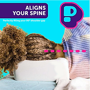 Pillow Cube Side Cube Pro - Most Popular (5”) Bed Pillows for Sleeping on Your Side, Cooling Memory Foam Pillow Support Head & Neck for Pain Relief - King, Queen, Twin 24"x12"x5"