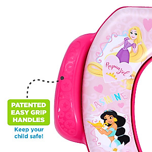 Disney Princess "Loving Life" Soft Potty Seat and Potty Training Seat - Soft Cushion, Baby Potty Training, Safe, Easy to Clean