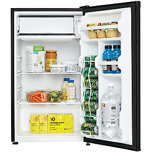 Dnby Premium Mini Fridge Appliances Compact Small Apartment Size 3.2 Cu Ft Refrigerator in Black