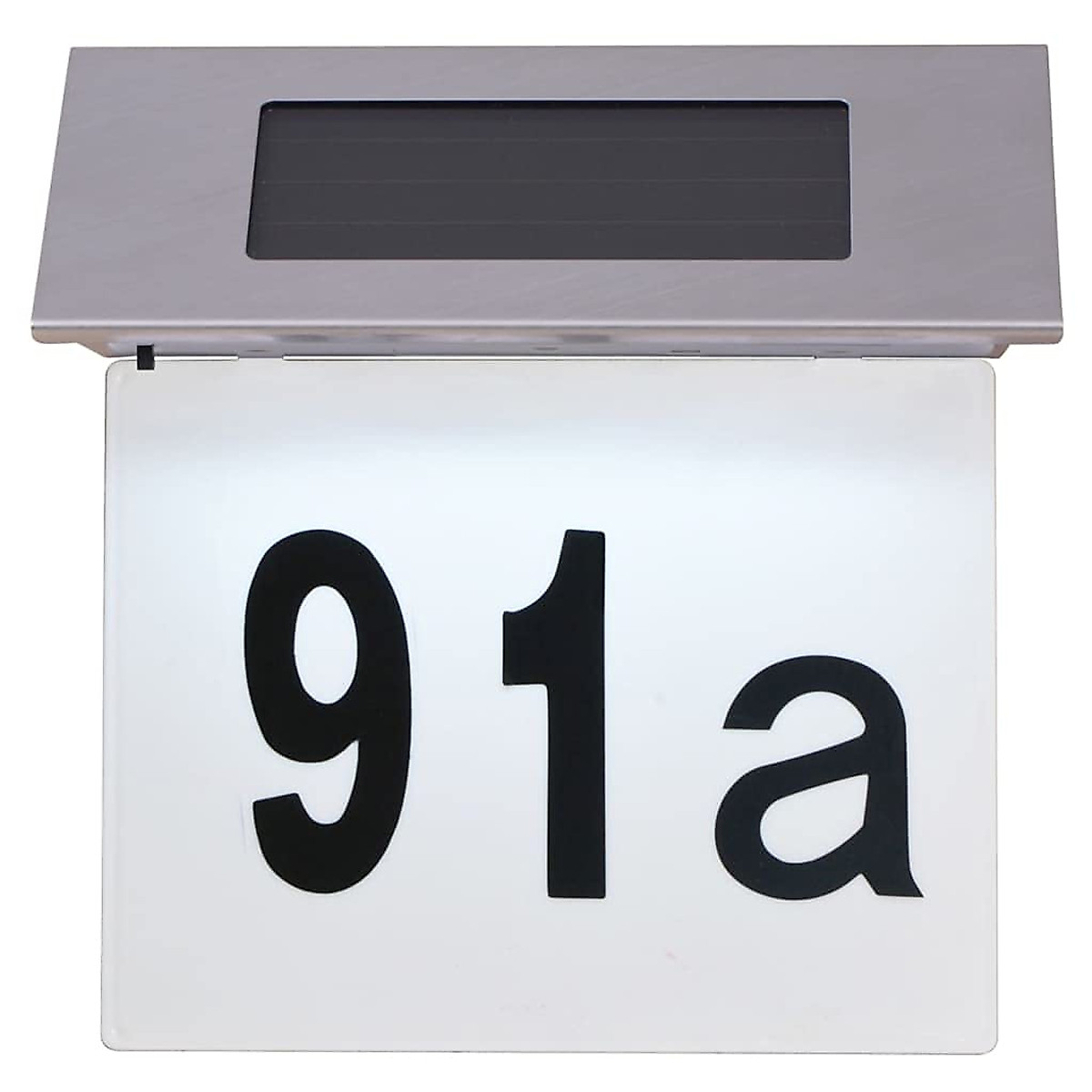 KTHLBRH (Fast Shipments) luminated Address Number Sign Solar House Number Light Waterproof Outdoor Light Up for Home Garden Yard Street Solar LED House Number Light Stainless Steel