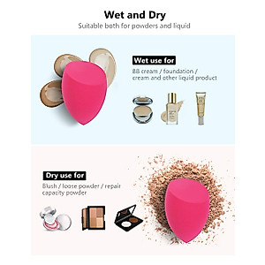 InnoGear Makeup Sponge, 10 Pcs Makeup Sponges Blender Set Beauty Cosmetic Foundation Blending Applicator Puff, Flawless for Liquid Cream Powder (Multi colored)