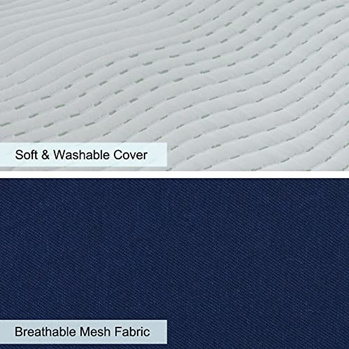 Iyee Nature Folding Mattress, 3 inch Tri-Fold Memory Foam Mattress, Foldable Mattress Topper with Bamboo Cover for Camping, Guest - Full Size, 73" x 52" x 3"