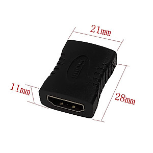 E-LinkMore Hdmi Adapter Female to Female Extension Cable Connector Full HD 4K@60Hz 2PCS
