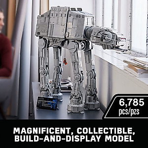 LEGO Star Wars at-at Walker 75313 Buildable Model - Collectible Set for Adults, Ultimate Build and Display Set, 9 Minifigures Including General Veers, Luke Skywalker, Snowtroopers and at-at Drivers