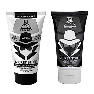 Friction Labs Secret Stuff 2-in-1 Bundle - Perform Better with The Right Chalk for Any Scenario, Humid & Dry Conditions - Liquid Chalk for Gymnastics, Rock Climbing, Lifting