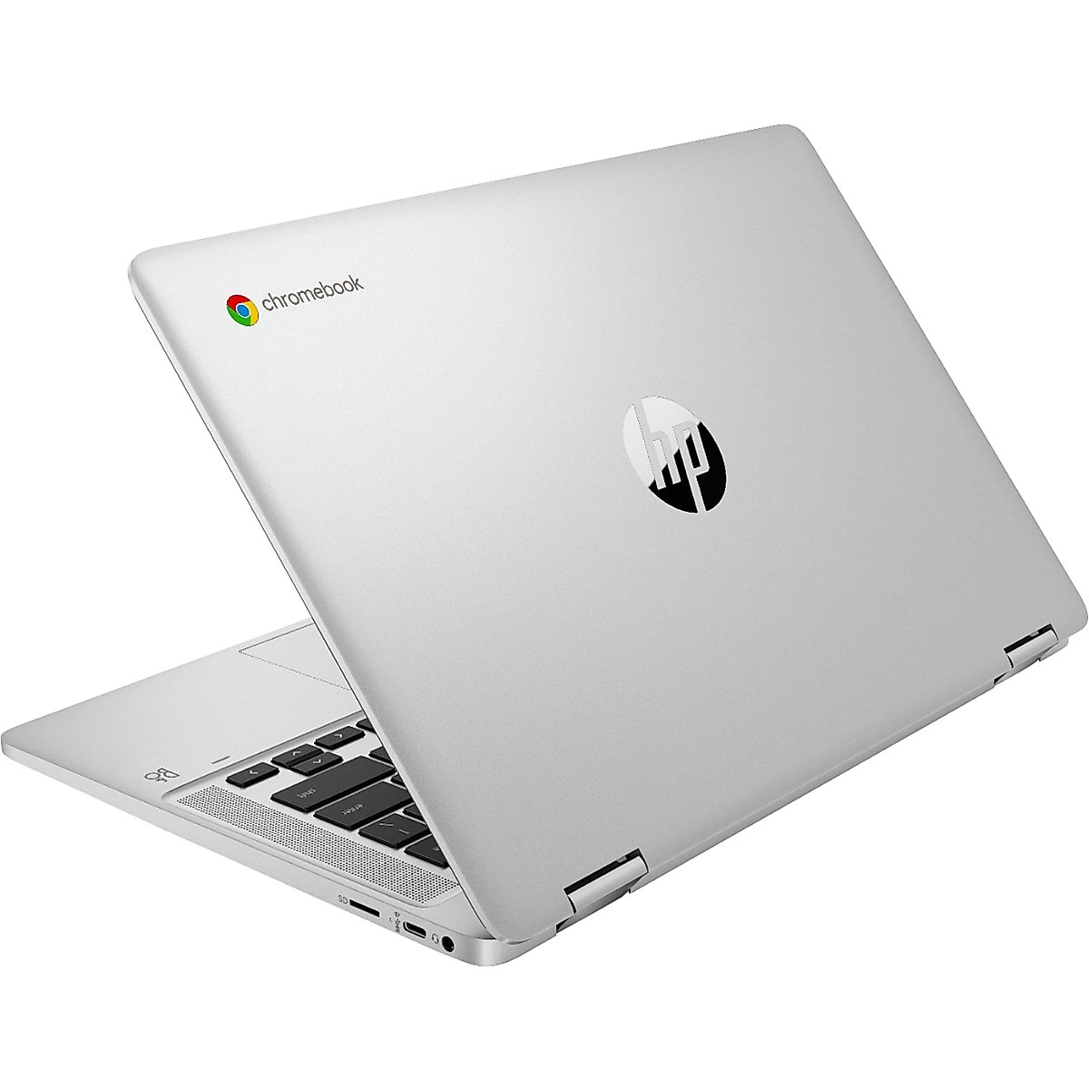 HP 2022 Newest X360 2-in-1 Chromebook 14" HD Touchscreen, Intel Celeron N4500(Up to 2.8GHz), 4GB DDR4 RAM, 32GB eMMC, WiFi, Bluetooth, Webcam, USB Type-C, Chrome OS, Silver