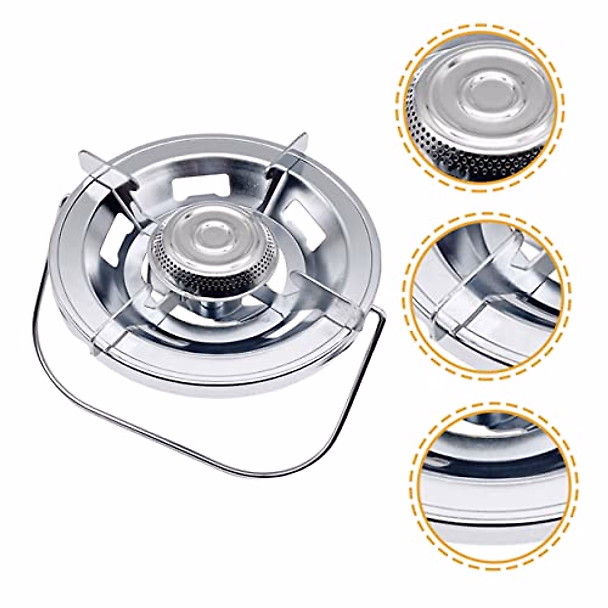 INOOMP Liquefied Gas Burner Single Burner Propane Stove Camping Stove Burner Camp Stove Mini Wood Portable Gas Stove Small Gas Stove Portable Travel Butane Stove Middle East Zinc Alloy