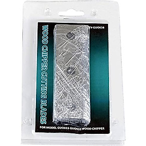 Landworks Mini Wood Chipper Shredder Mulcher Industrial Replacement Blade/Knives Set (Qty 2) for Both LCE12 SuperHandy and GUO054 Model Wood Chippers