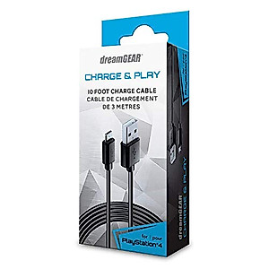 dreamGEAR- Playstation 4 Charge and Play Premium Connection Cable- Perfect for Charging DualShock4 Controllers