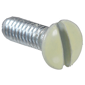 Hillman 4195 Ivory Electrical Switch Plate Screw 6-32 x 1 in. (20-Pack)