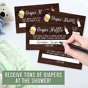 25 Baby Shower Diaper Raffle Tickets For Baby Shower Games To Play - Baby is Brewing Baby Shower Games Gender Neutral, Diaper Raffle Cards, Baby Raffle Tickets, Baby Shower Invitation Inserts
