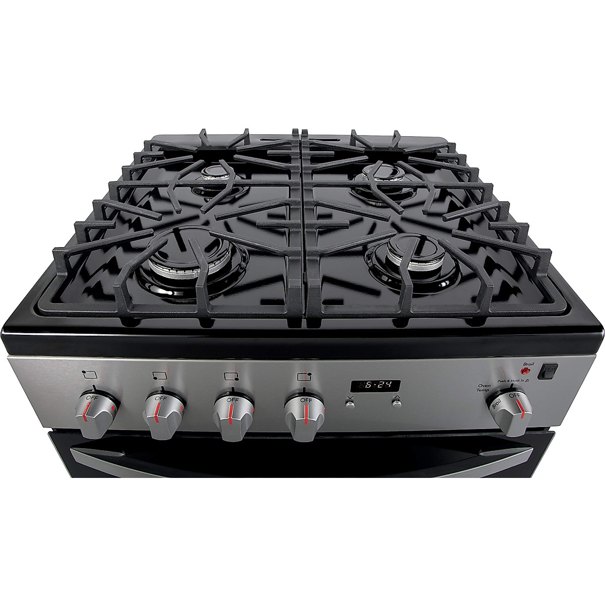 Frigidaire 24 in. 1.9 Cu. Ft. Gas Range in Stainless Steel with Continuous Cast Iron Grates, ADA Compliant