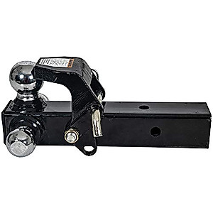 Buyers Products 1802280 Tri Ball Hitch with Pintle Hook for 2-1/2 Inch Receivers,Black