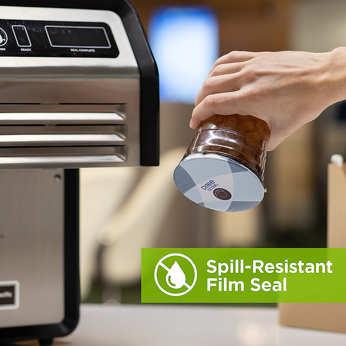 Dixie Ultra Film Refill for Automated Sealing Machine by GP PRO (Georgia-Pacific); LIDROLL2500B; 2500 Lids Per Roll; 2 Rolls Per Case