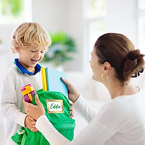 240 Pcs Name Tags Self Adhesive Tag Stickers Sticky Name Labels Name Tags Multi Purpose Name Sticker Labels Name Badge for Themed Party School Office Home, 3 x 3 Inch (Multi Style)