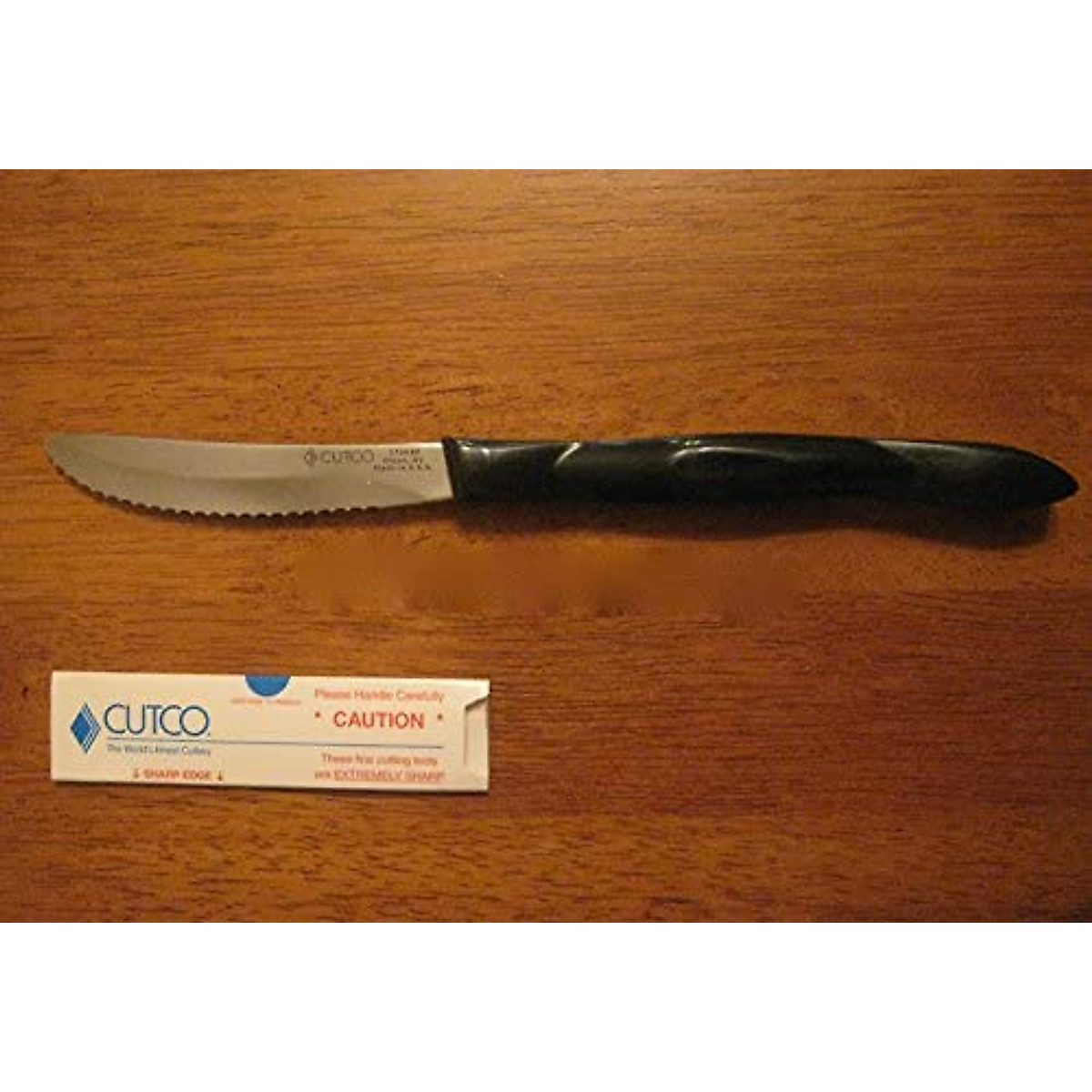 CUTCO Set of 8 Steak/Table Knives #1759 - Black