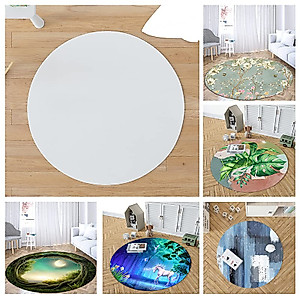 Round Area Rug African Women Doormat Non-Slip Floor Mat Decoration Comfy Carpet for Home Bedroom Living Room Carpet 70 * 70cm/28 * 28inch