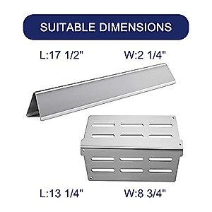 Meyafiny Replacement Flavorizer Bars for Weber Genesis Grill Parts for Weber Genesis 300 Series E/S-310 320 330 EP/cep-310 EP/cep-320 EP/cep-330(with Front Control Knob) Heating Plate(7622-2+5)
