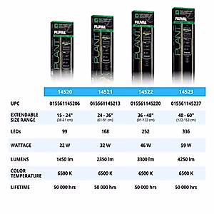 Fluval Plant 3.0 LED Planted Aquarium Lighting, 59 Watts, 48-60 Inches
