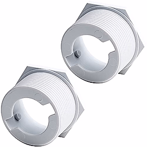 BlueStars Ultra Durable 6-500-00 Pool Cleaner Universal Wall Fitting (UWF) Connector Replacement Part Exact Fit for Zodiac Polaris 180 280 360 380 3900 Sport 480 Pro Pool Cleaners - Pack of 2