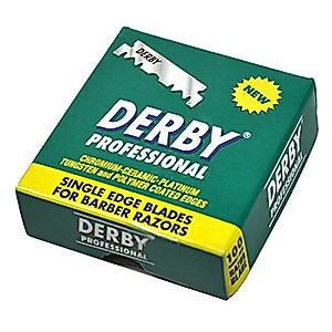 1000 "Derby Professional" Single Edge Razor Blades for straight razor