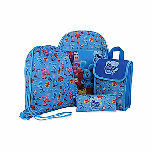 Nickelodeon Blue's Clues & You Girls 16" Backpack 5 piece School Set (One Size, Pink)