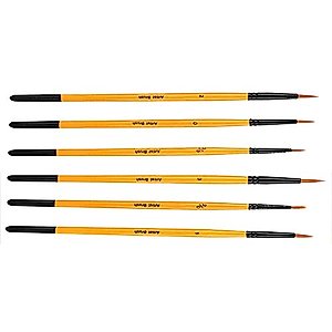 Nylon Hair Brush Painting Painting Brush Set, Nylon Hair Brush, Comfortable to Hold Office School Acrylic Paint for Watercolor Coloring