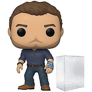 POP Jurassic World Dominion - Owen Grady Funko Vinyl Figure (Bundled with Compatible Box Protector Case), Multicolor, 3.75 inches