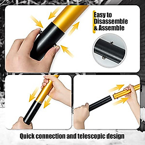 Goplus Snow Shovel for Car, 22”-32.5” Collapsible Portable Emergency Snow Removal Tool for Driveway Snowmobile Trunk, Lightweight Aluminum