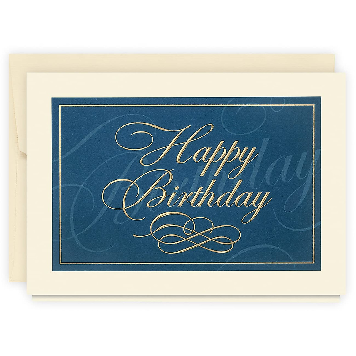 The Gallery Collection, 1 Count Card Pack, Birthday Card with Pearl Lined Envelope (Classically Elegant Birthday)