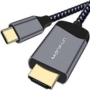 USB C to HDMI Cable for iPad to HDMI Adapter for TV USB-C to HDMI Adapter Cable for Phone to TV Adapter Android Type C to HDMI for iPad to TV HDMI Cable to Hook Phone to TV HDMI Cable for Samsung DeX