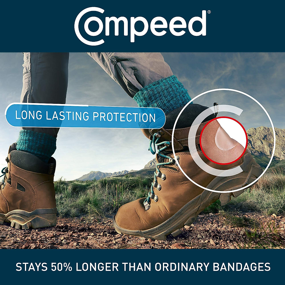 Compeed Advanced Blister Care 10 Count Mixed Sizes Pads (2 Packs), Hydrocolloid Bandages, Heel Patches, Blister on Foot, Blister Prevention & Treatment, Waterproof Cushions, Packaging May Vary