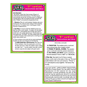 Super Duper Publications | Say and Do® Action Articulation F Sounds Fun Deck | Vocabulary and Language Development Flash Cards | Educational Learning Materials for Children
