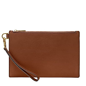 Fossil Women's Wristlet Leather Wallet Wristlet Wallet, Brown (Model: SLG1557200)