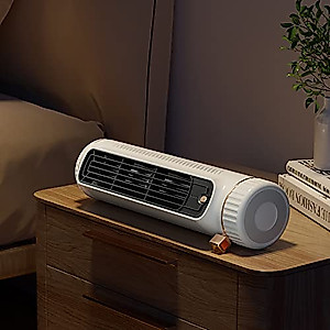 Evaporative A𝐢r Cooler, Portable A𝐢r Conditioner USB Cooler Fan, Household Dormitory Office Desktop Humidification Electric Fan for Office Bedroom Travel Camping (WH)