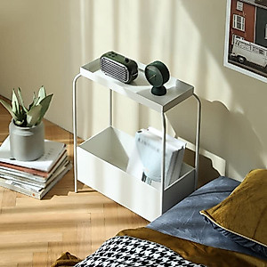 CXDTBH Shelves Bathroom Accessories Bedside Tables Bathroom Shelves Kitchen Carts ( Color : Black , Size : 65cm*51cm )