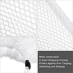 uxcell Mesh Laundry Bags, 11.8"x15.7" Baskets Mesh Bags with Drawstring Small Machine Washable Mesh Wash Bags for Travel, Laundry