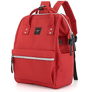 himawari Travel Backpack with USB Charging Port 15.6 Inch Doctor Work Bag laptop backpack for Women&Men (1881-Red36#)
