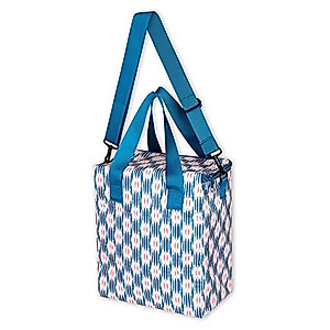KAVU Takeout Tote XL Insulated Tote Grocery Cooler Bag -Hazy Impressions