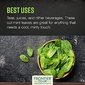 Frontier Co-op Bulk Peppermint Leaf, 1 Pound, Cut, Sifted Peppermint For Tea & Cooking, Cool, Refreshing Scent