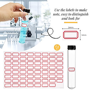 Cadbibe 50ml Glass Clear Test Tubes with Screw Caps and Plastic Stoppers, 25 x 135mm Liquid Small Leak-Proof Glass Test Tubes, 24PCS