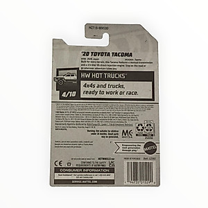 Hot Wheels '20 Toyota Tacoma, Hot Trucks 4/10 [Blue]