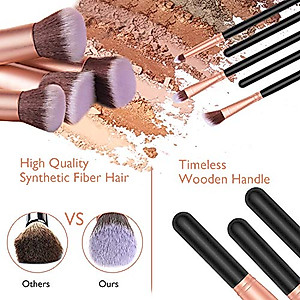 Makeup Travel Case, Makeup Case with DIY Adjustable Divider Cosmetic Train Bag 10.3" Organizer Contain 14pcs Premium Makeup Brushes 3 pcs Makeup Sponge Clear Makeup Bag Women GIft Set