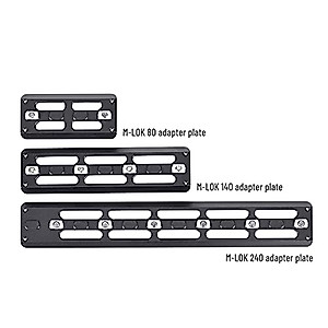 SUNWAYFOTO 3.15 inch M-Lok Arca Rail Mount Adapter Accessories for Arca-Swiss/RRS Tripod Head Aluminum SMP-80