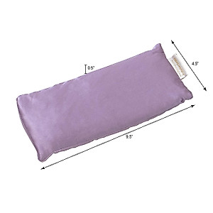DreamTime Weighted Eye Pillow Mask, Lavender Velvet, Microwave or Freeze, Washable, 9.5x4.5 in, for Sleep, Yoga, Meditation, Relaxation