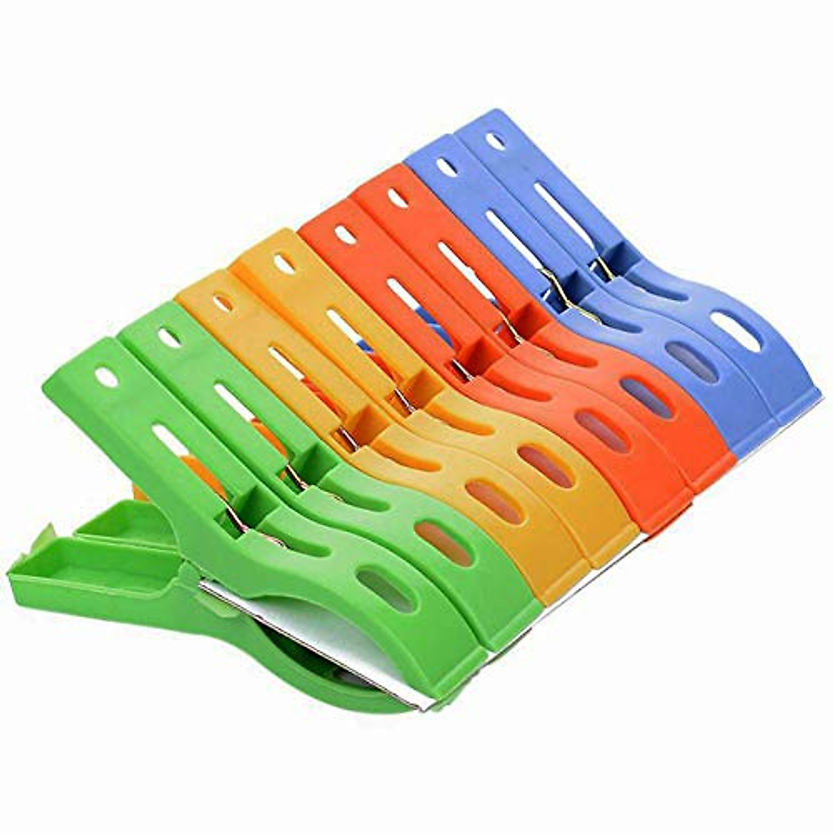 heaven2017 Set of 8 Large Plastic Clothespins Beach Towel Clips Blanket Quilt Clamps