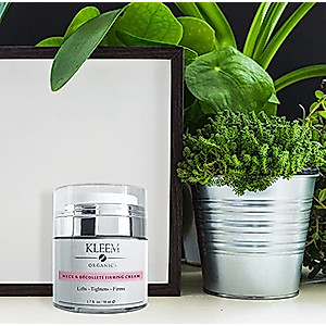 Neck Firming Cream with Peptides & Retinol - Anti Aging Skin Tightening Cream to Reduce Wrinkles, Neck Lines, Age Spots & Sagging Skin - Natural Firming Neck Cream for Smooth & Youthful Skin - 1.7 oz