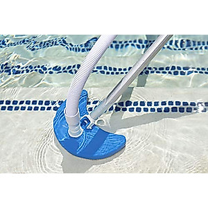 Poolmaster 18508 Curved Vinyl Liner Swimming Pool Vacuum, Essential Collection, Medium, Blue